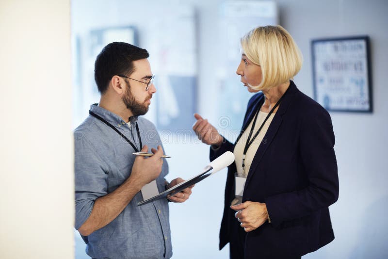 Gallery Manager at Work stock image. Image of museum - 138368341