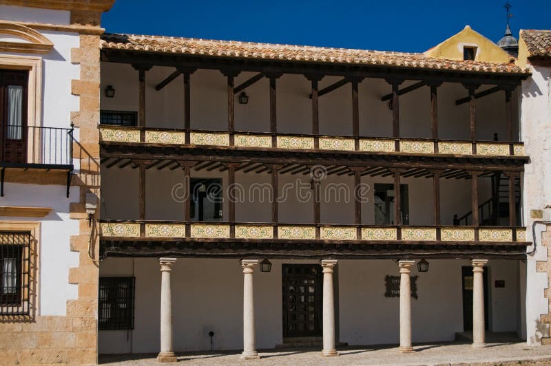 Gallery of Mayor Square from Tembleque, Spain Stock Photo - Image of ...