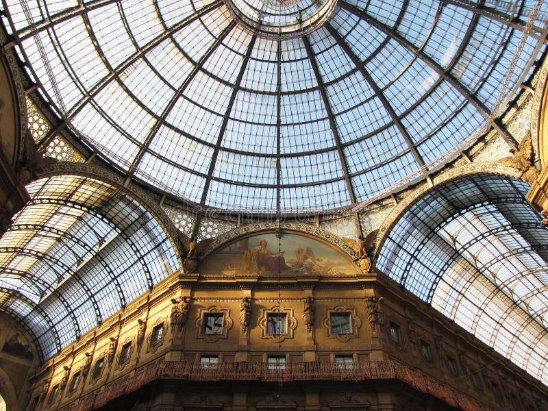 Gallery at Milano stock image. Image of decorative, ornate - 13078919