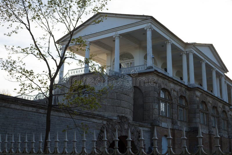 Gallery in Park. View from Below, No People Stock Photo - Image of ...