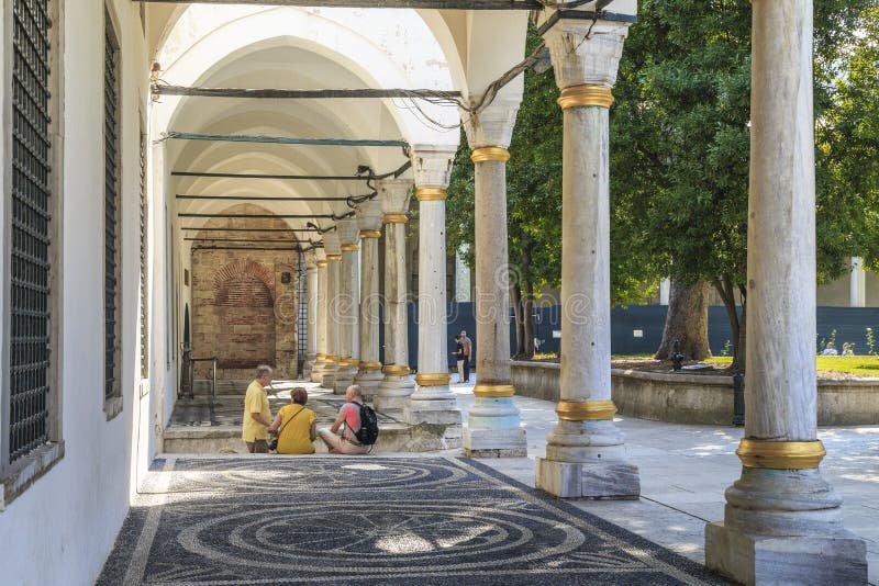 Gallery of the Third Courtyard of Topkapi Palace, Istanbul Editorial ...