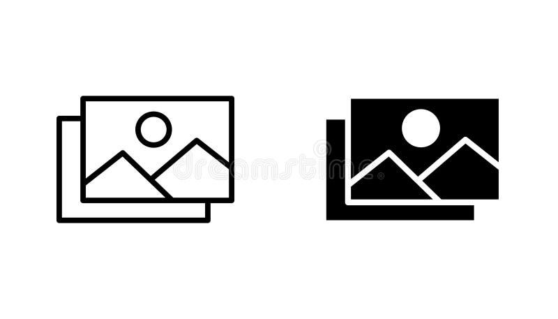 Gallery vecor icon set stock vector. Illustration of isolated - 340579125