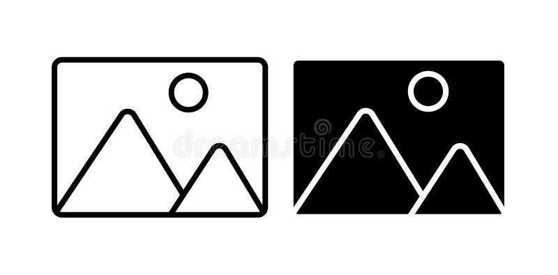 Gallery vecor icon set stock vector. Illustration of album - 340785173