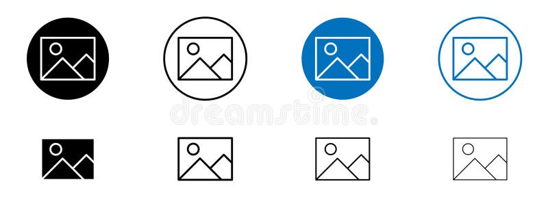Gallery vecor icon set stock vector. Illustration of folder - 340389941