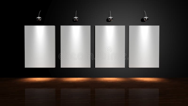 Gallery wall stock illustration. Illustration of creativity - 28028460