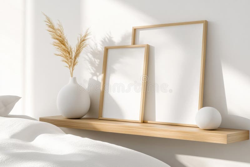 Gallery Wall Display, Multiple Frame Mockup Displays on a Floating ...