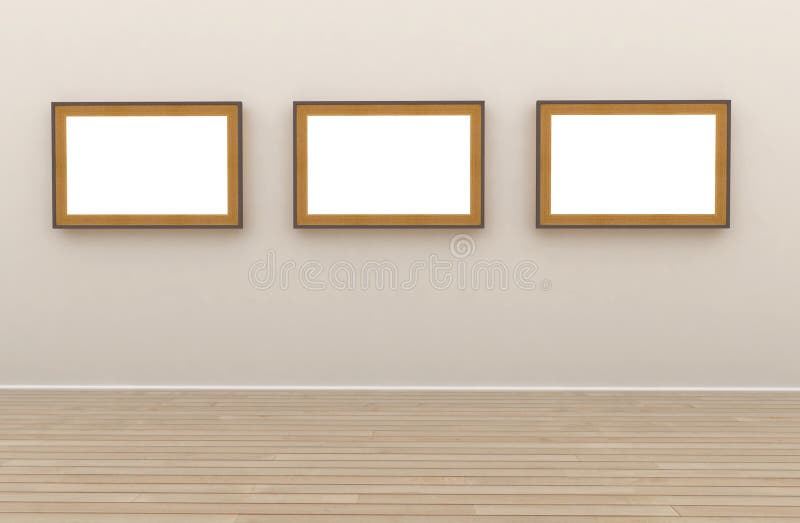 Gallery wall stock illustration. Illustration of exhibition - 61275127