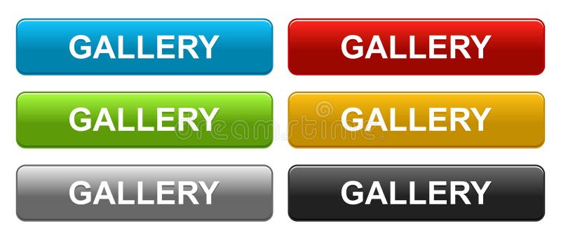 Gallery Web Buttons Colorful on White Stock Vector - Illustration of ...