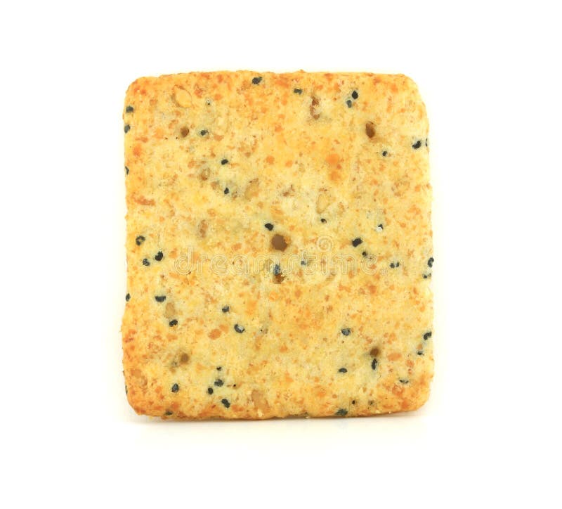 Galleta cuadrada foto de archivo. Imagen de bordes, condimentos - 5449290
