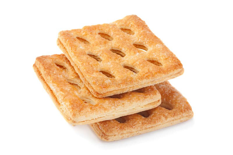 Galleta cuadrada foto de archivo. Imagen de aislado, alimento - 8968522