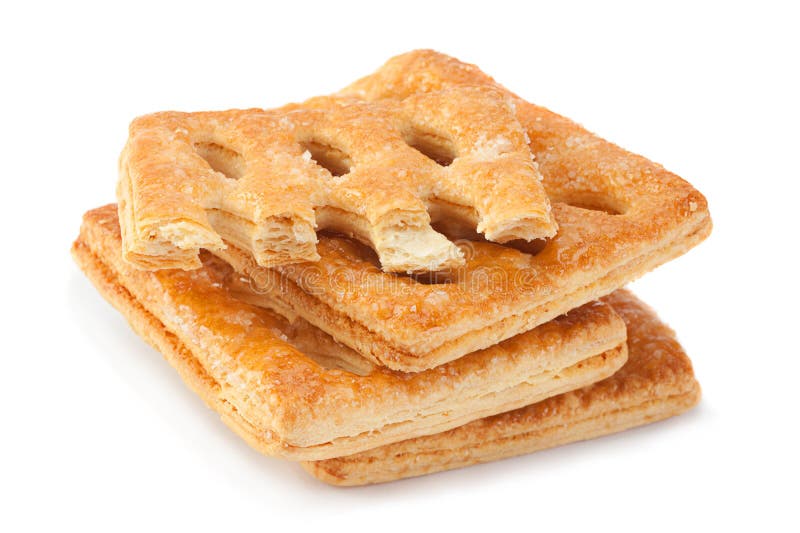Galleta cuadrada foto de archivo. Imagen de aislado, alimento - 8968522