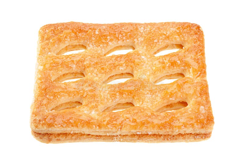 Galleta perforada cuadrada foto de archivo. Imagen de amarillo - 122970404