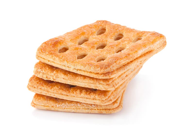 Galleta cuadrada foto de archivo. Imagen de aislado, alimento - 8968522