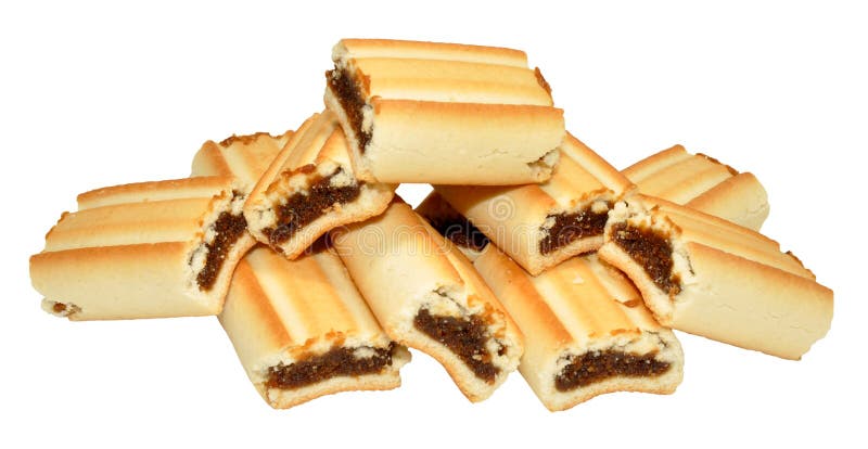 Galletas Del Rollo Del Higo Foto de archivo - Imagen de cebadura ...