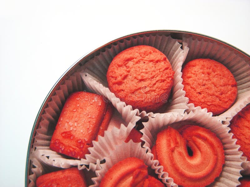 Galletas rojas 3 foto de archivo. Imagen de refresco, once - 1954760