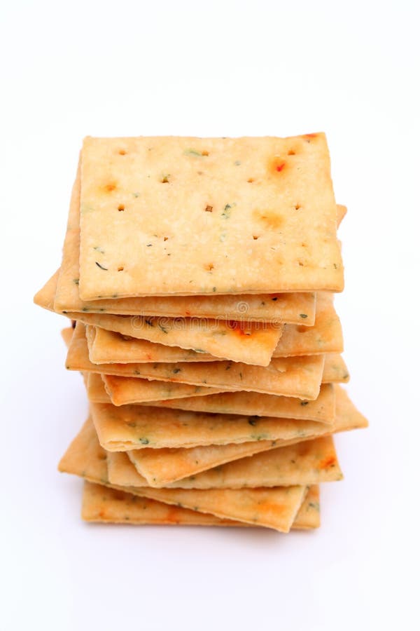Galletas saladas vegetales foto de archivo. Imagen de curruscante ...