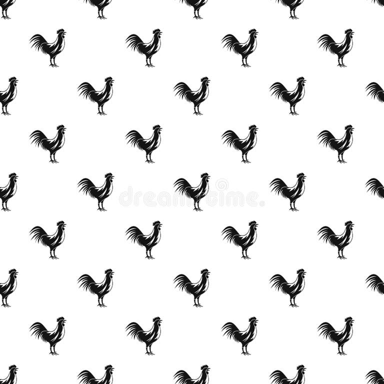 Gallic Rooster Pattern Vector Stock Vector - Illustration of ...