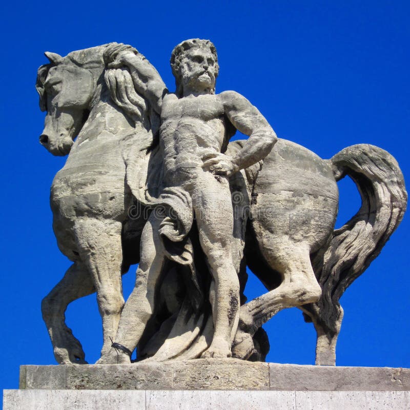 Gallic warrior stock photo. Image of warrior, paris, pont - 53820044