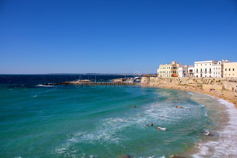 Gallipoli Beach (Salento, Italy) Stock Photo - Image of blue ...