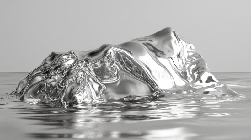 Gallium Based Alloy Melting at Room Temperature in Liquid Form Stock ...