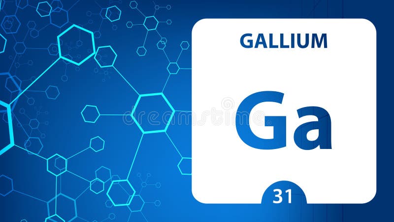 Gallium 31 Element. Alkaline Earth Metals. Chemical Element of ...