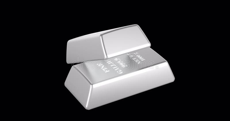 Gallium Ingots Rotation Animation, Seamlessly Loopable. 3D Rendering ...