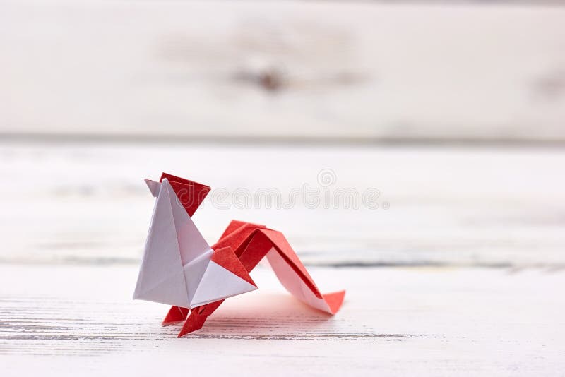 Gallo De Origami Fotos de stock - Fotos libres de regalías de Dreamstime