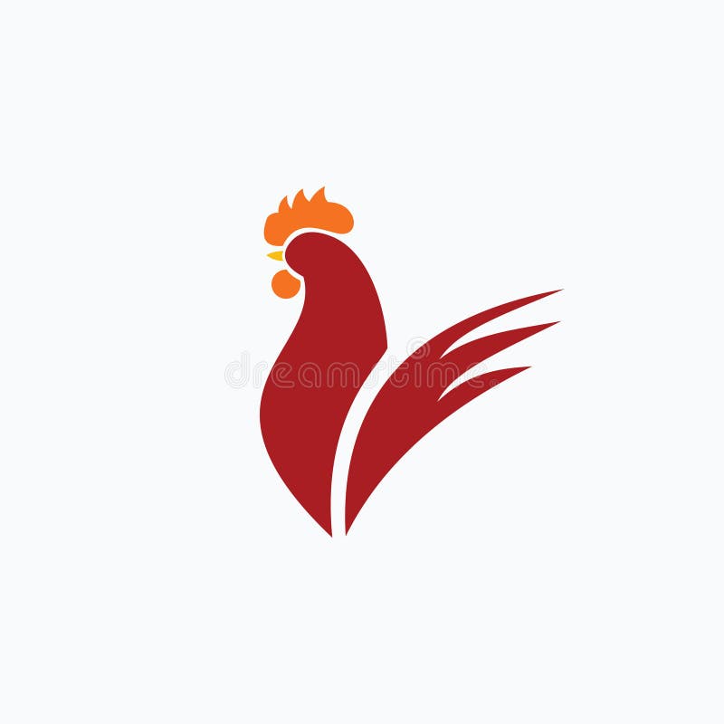 Gallo Logo Vector Template Design Illustration Ilustración del Vector ...