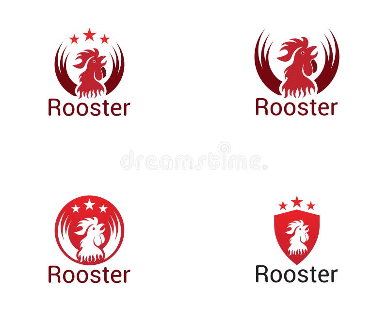 Gallo Logo Vector Template ilustración del vector. Ilustración de ...