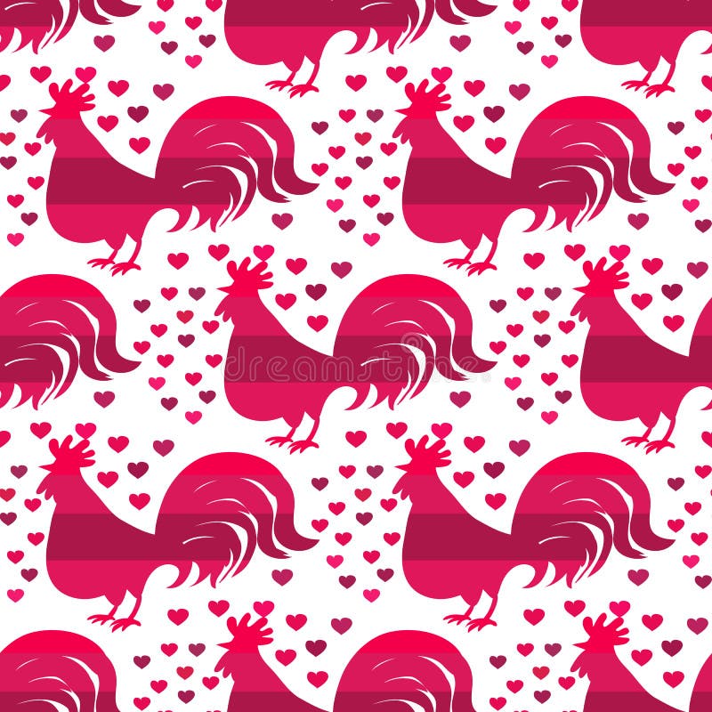 Gallo pattern4 ilustración del vector. Ilustración de chino - 76977371