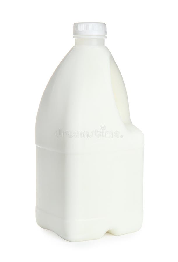 Gallon Bottle of Milk on White Stock Photo - Image of delicious ...