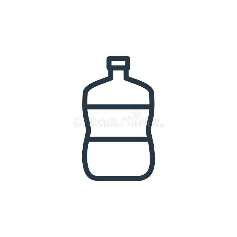 Gallon Icon Vector from Kitchen Concept. Thin Line Illustration of ...