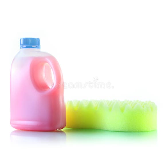 Gallons Bottle of Pink Liquid Stock Image - Image of plastic, chemical ...