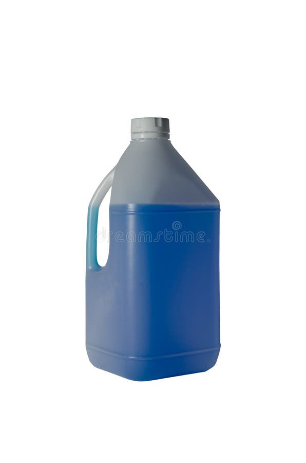 Gallon of blue detergent stock image. Image of gallon - 29758079
