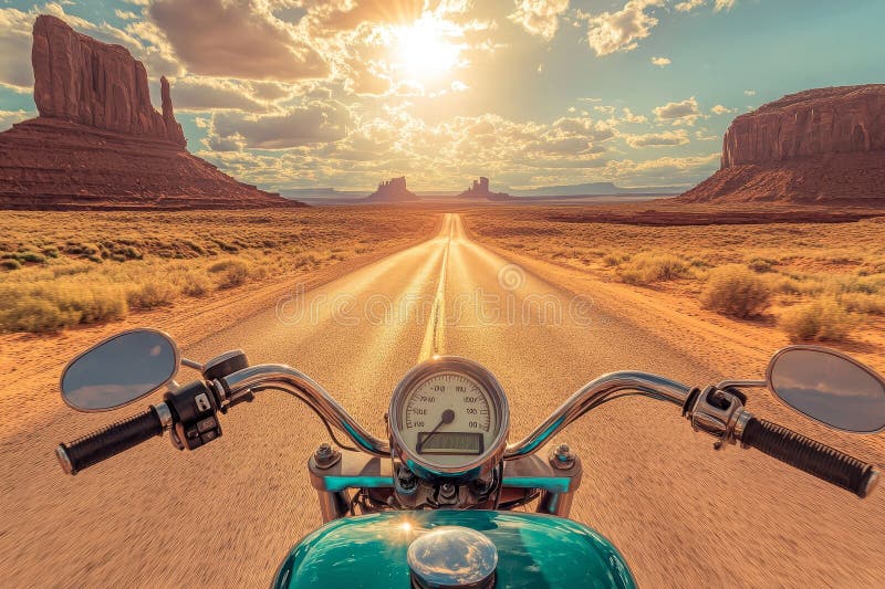 Galloping Along a Scenic US Route Brings the Sensation of the Wind ...