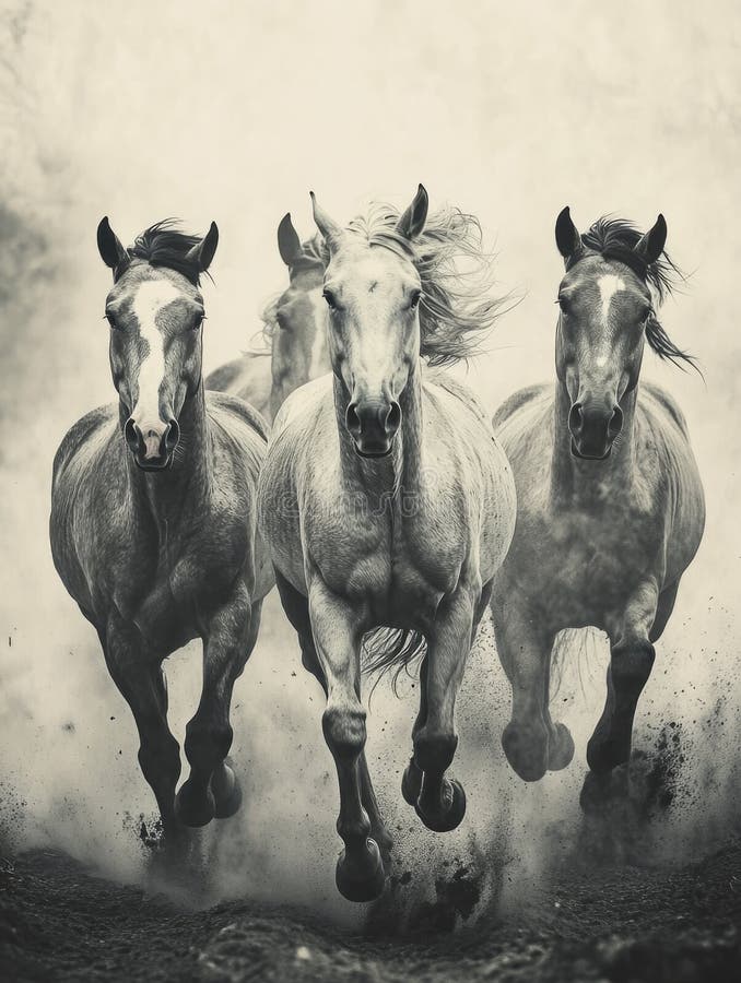 Galloping Horses - High-Speed Action Stock Photo - Image of sport ...