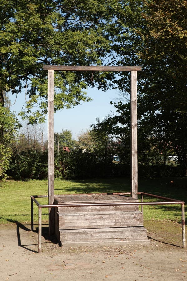 Gallows, Auschwitz editorial stock image. Image of oswiecim - 28507489