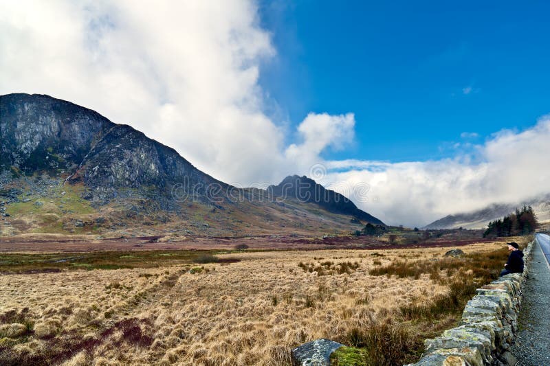 Gallt yr Ogof stock image. Image of elderly, solitary - 23627101