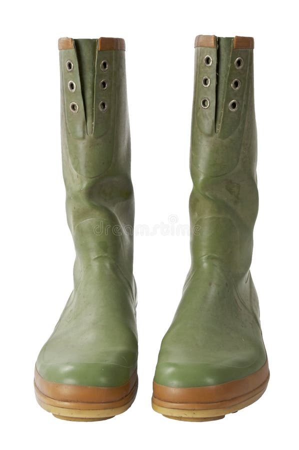 Galoshes with Clipping Path Stock Image - Image of clipping, still ...