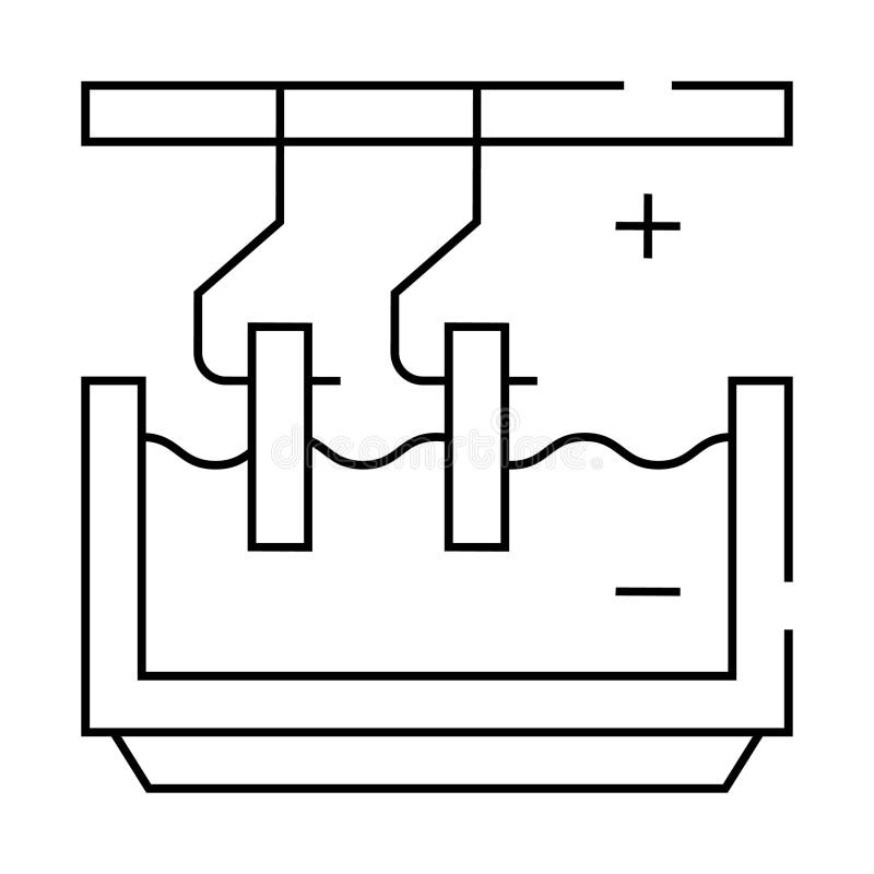 Galvanic Bath Line Icon Vector Isolated Illustration Stock Illustration ... Galvanic Bath Line Icon Vector Isolated Illustration Stock Illustration ...