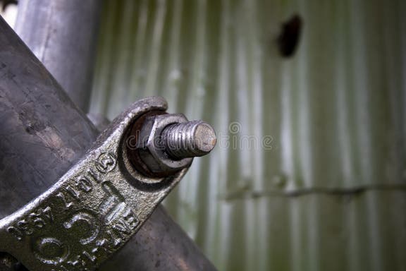 Scaffold pole connection editorial image. Image of engineering - 164120565