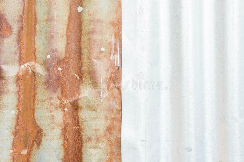 Galvanized Corrugated , Rusty Texture , Rust on Zinc Background Stock ...