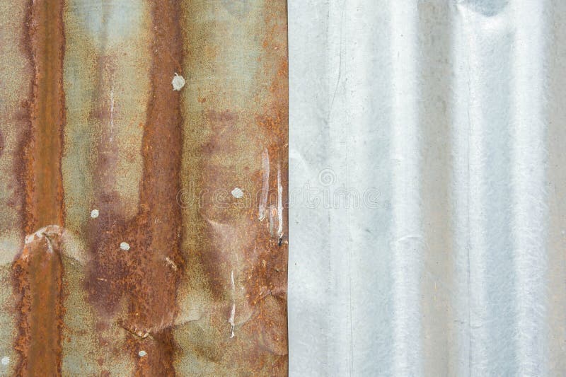 Galvanized Corrugated , Rusty Texture , Rust on Zinc Background Stock ...