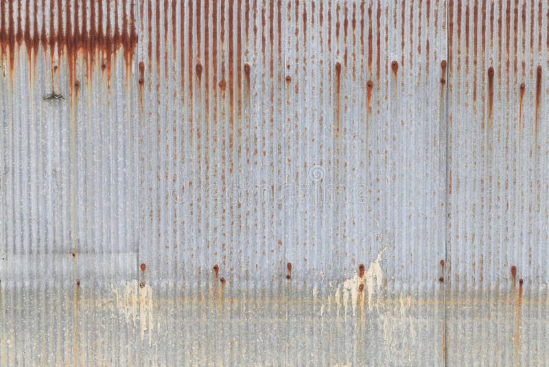 Galvanized Iron Steel Plates with Rust Stock Image - Image of dirty ...