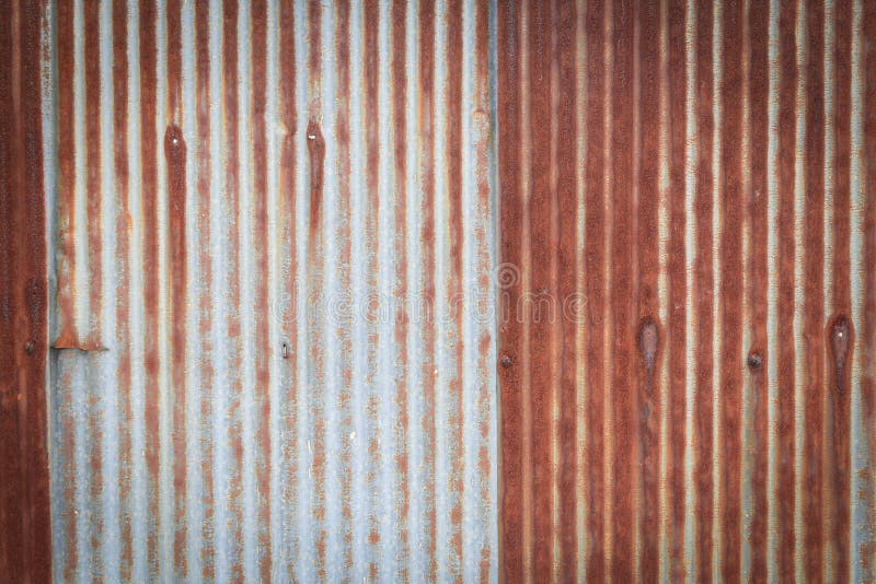 Galvanized Iron Steel Plates with Rust Stock Image - Image of effect ...