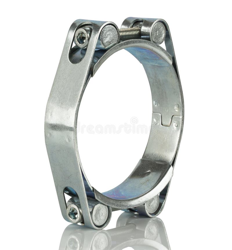 Galvanized metal clamp stock image. Image of equipment - 65261137
