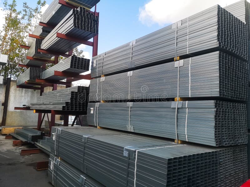 Galvanized Metal Wall Profiles for Construction Work are Packaged at ...