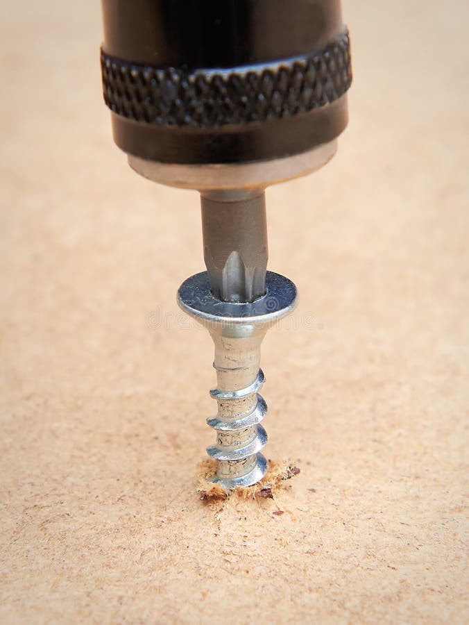 Galvanized Fastened in Wood Stock Photo - Image of turned, work: 48446462