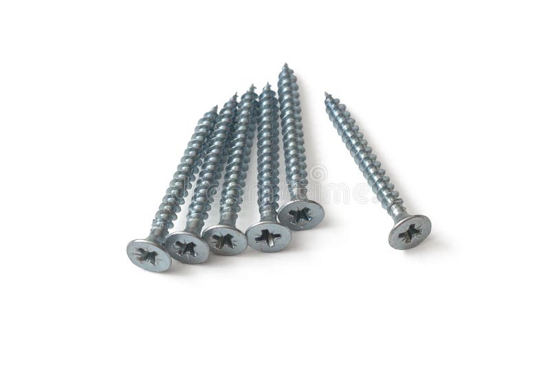 Galvanized screws stock image. Image of pile, industrial - 172440993