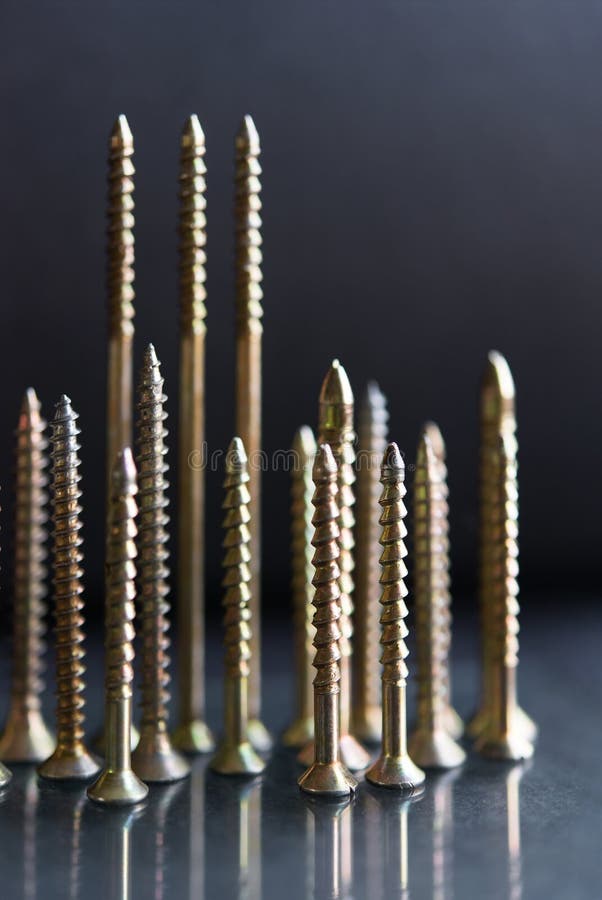 Galvanized Self-tapping. Construction Design Abstraction. Industrial ...